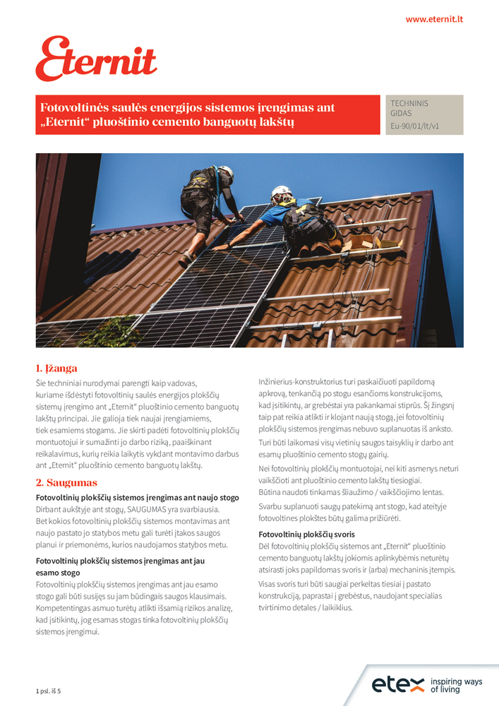 Dokumentai - Eternit